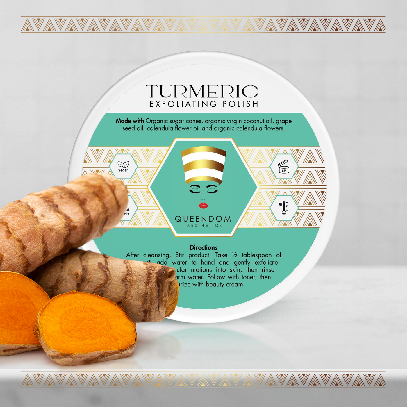 Turmeric Beauty Polish (Sample Size) – Queendom Aesthetics